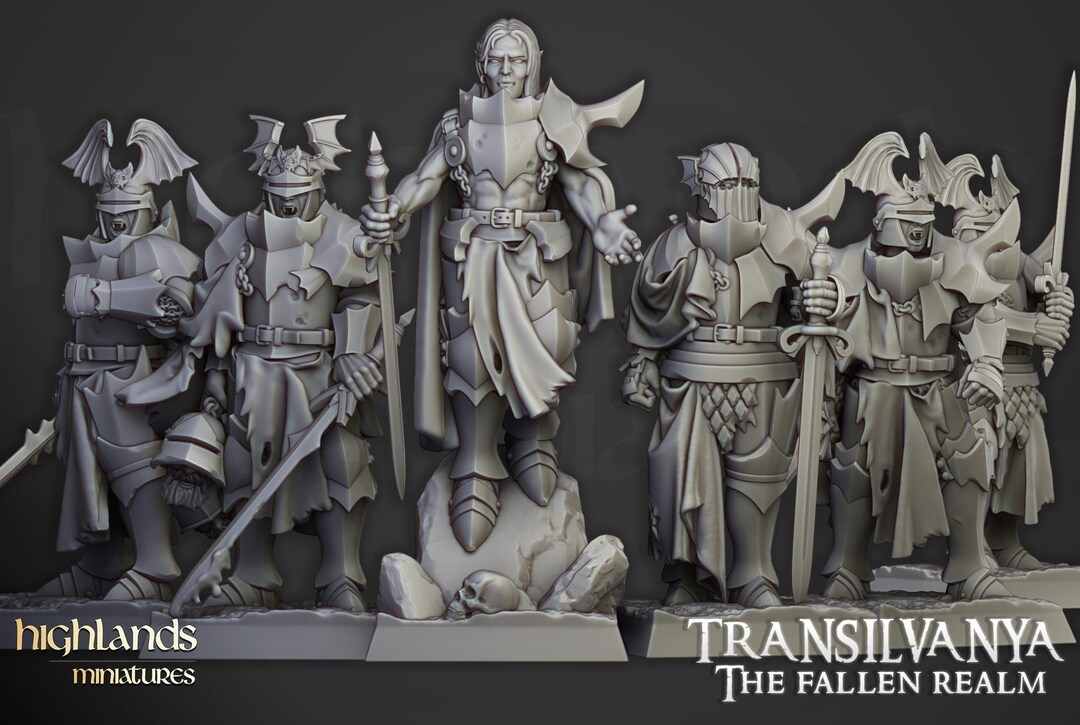 8x Transilvanyan Vampire Neophytes by Highland Miniatures Fantasy ...