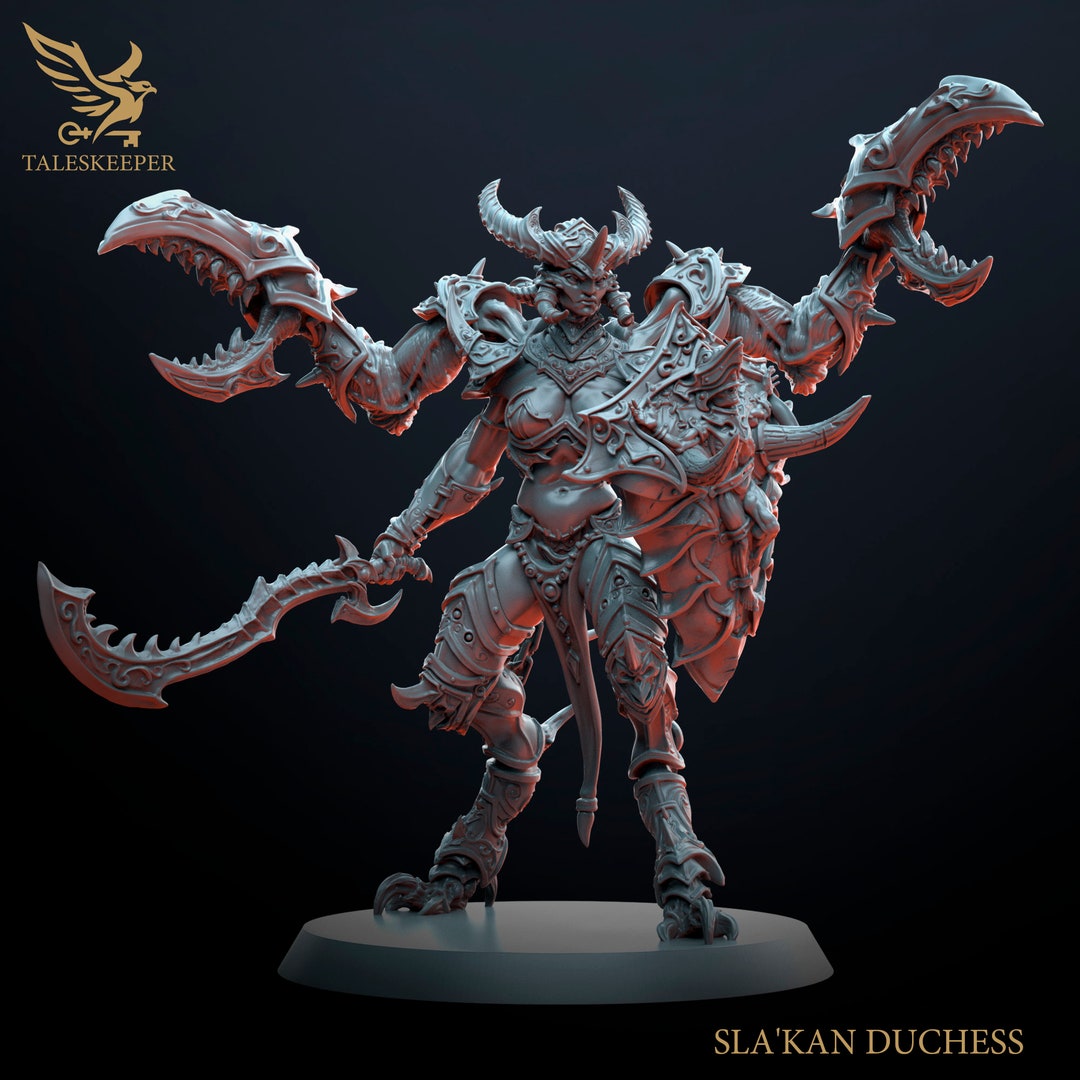 1x Slakan Duchess by Tales Keeper Demons - Chaos - AOS Fantasy Sci-fi ...