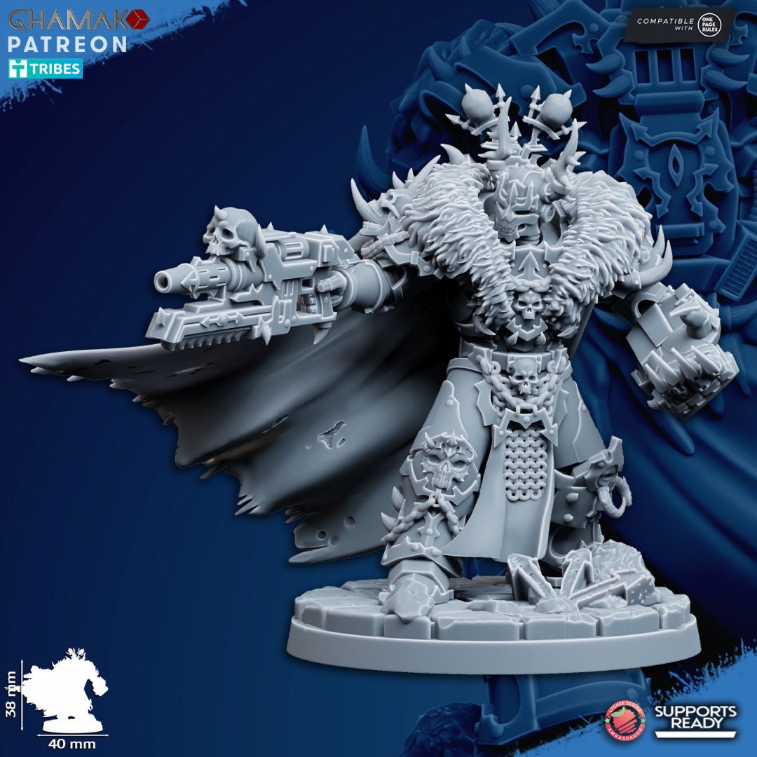 1x Traitor Lord by Ghamak Sci-fi - Chaos - Primaris - Space Marine ...