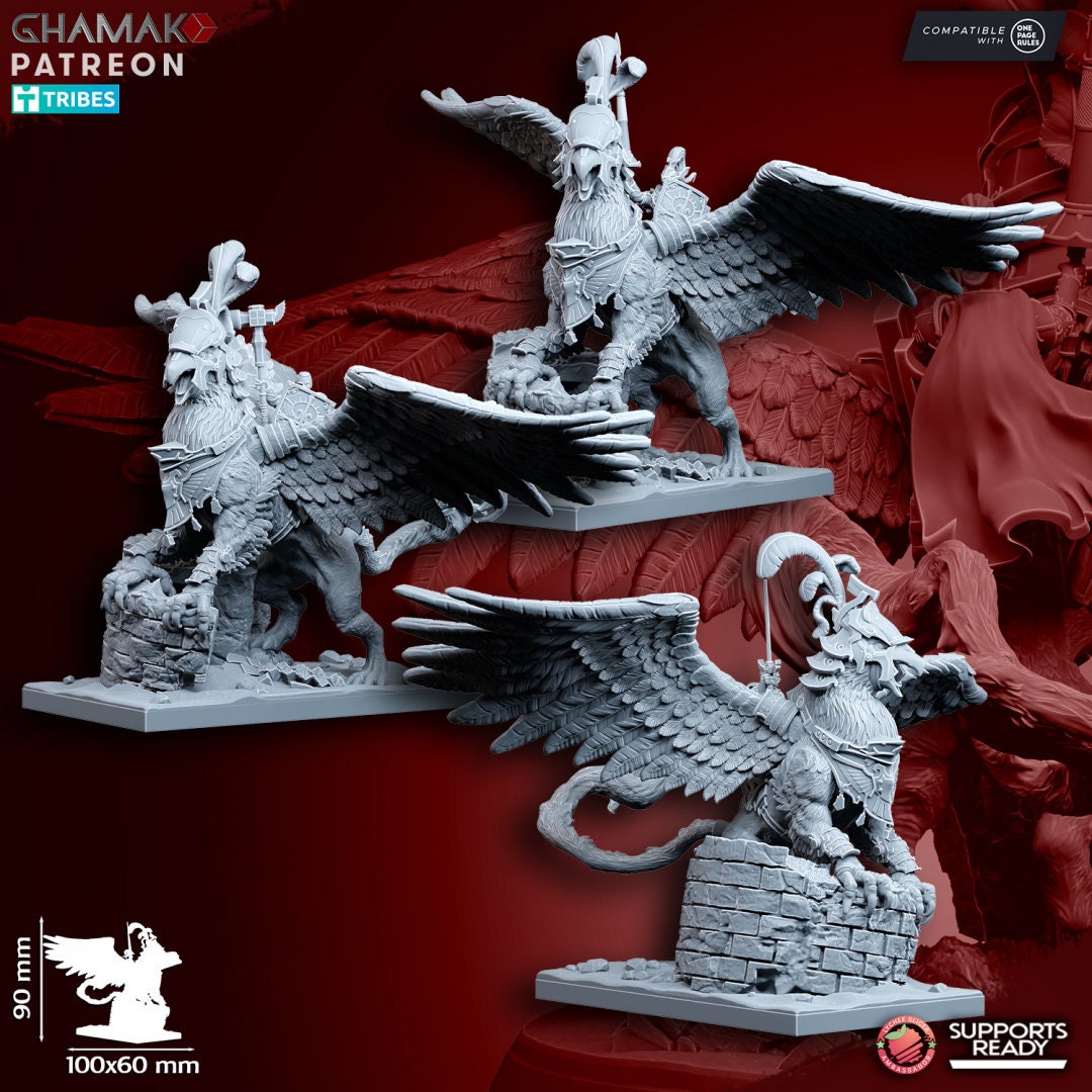 Empire Emperor on War Gripphon Ghamak Fantasy - AOS - Sigmar - Old ...