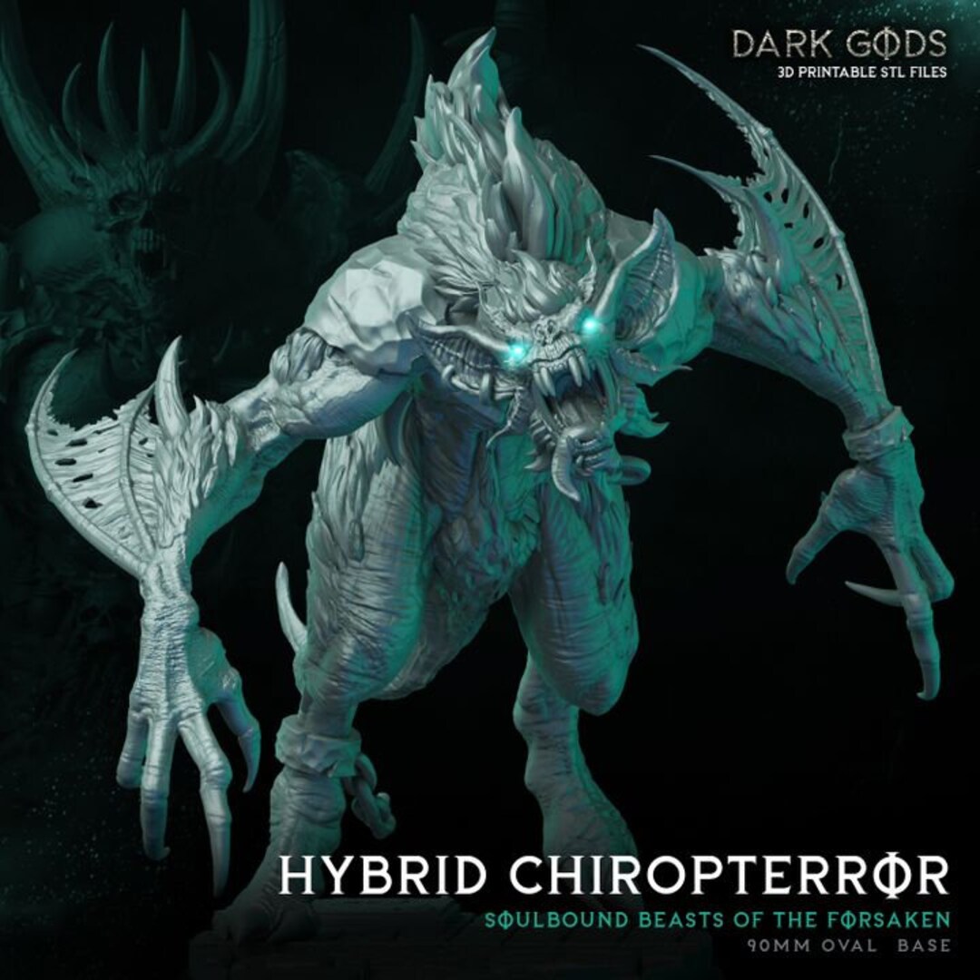 1x Forsaken Hybrid Chiropterror by Dark Gods Fantasy AOS Sigmar Death ...