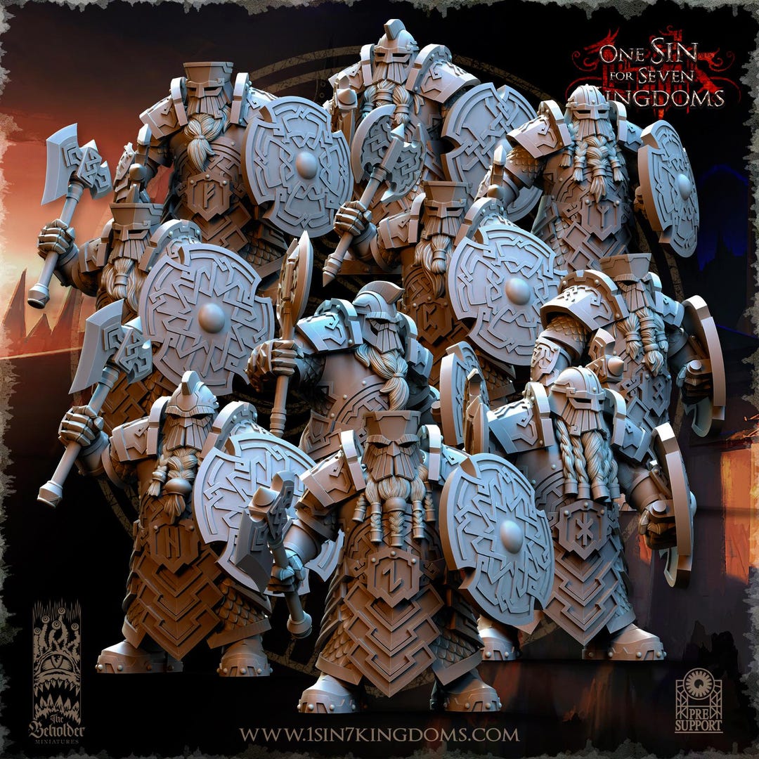 10x Royaumes nains Ironheads AOS Sigmar Old World Nains Zwerge ...