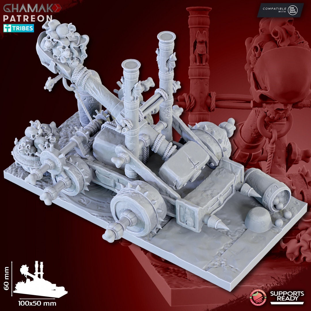 1x Undead Sand Catapult by Ghamak Fantasy Tabletop Tomb Crypt Kings ...