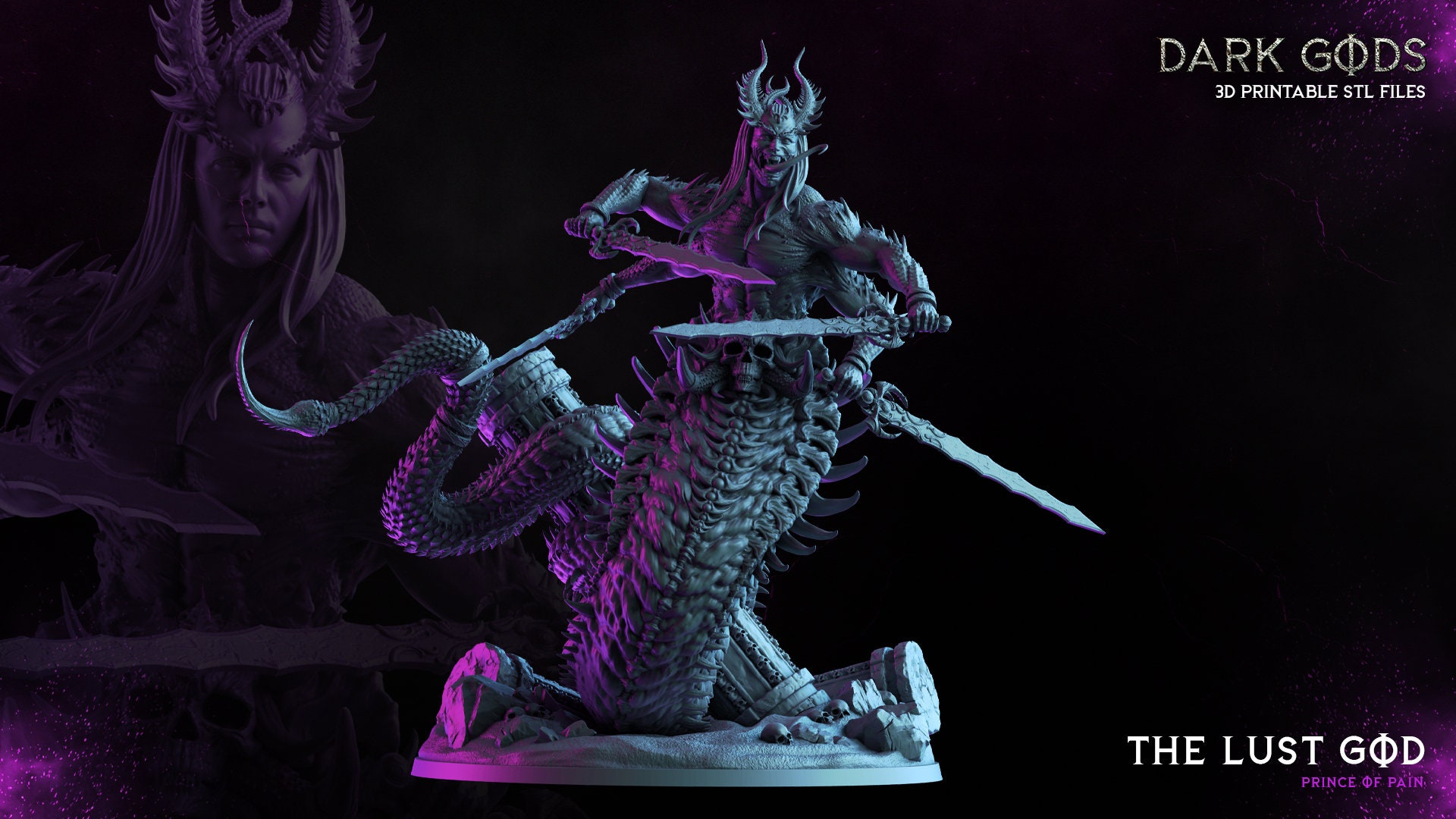 1x Belial God of Lust Daemon Prince by Dark Gods Sci-Fi Fantasy - Chaos ...