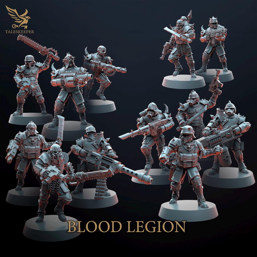 11x Bloodlegion Cultists With Special Weapons Part 2 Tales Keeper Sci ...
