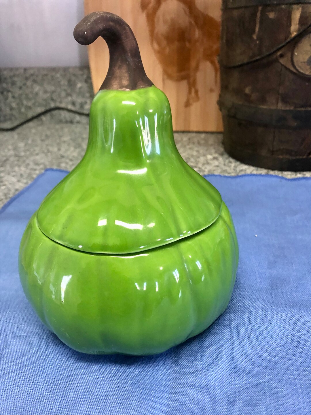 Ceramic Squash Gourd Dish - Etsy