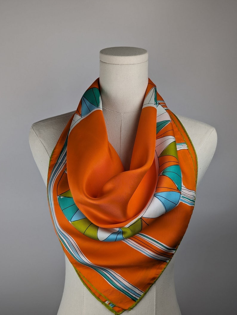 Vintage Scarf by Vera Neumann, Silk, Rayon, Made in Japan, sundays, Sun ...