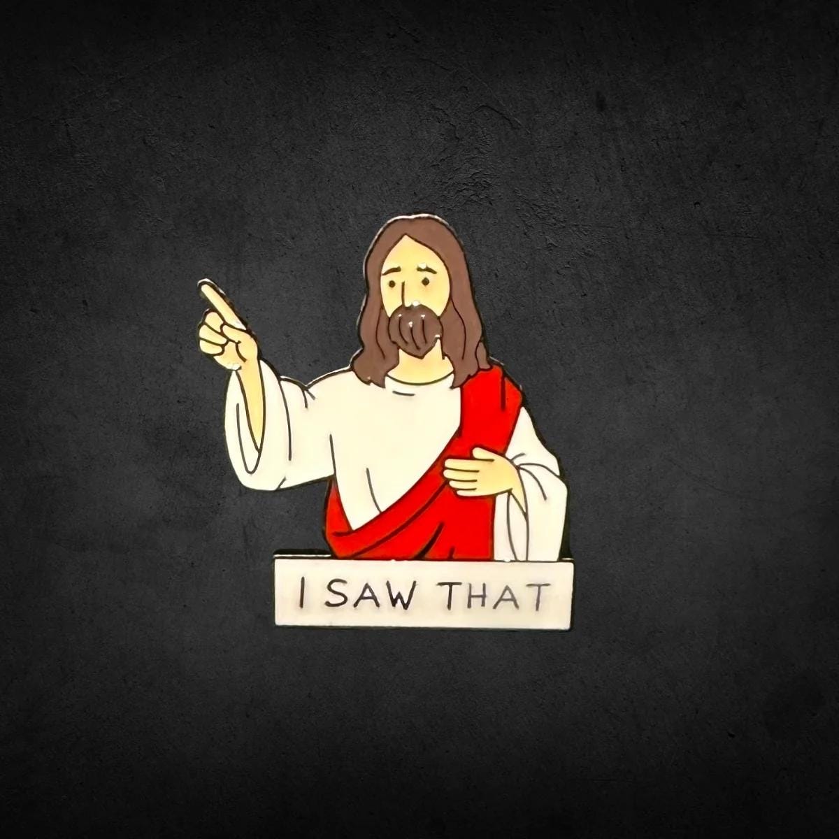 I Saw That Lapel Pin - Jesus Freak Club Pin, Christian Humor Pin ...