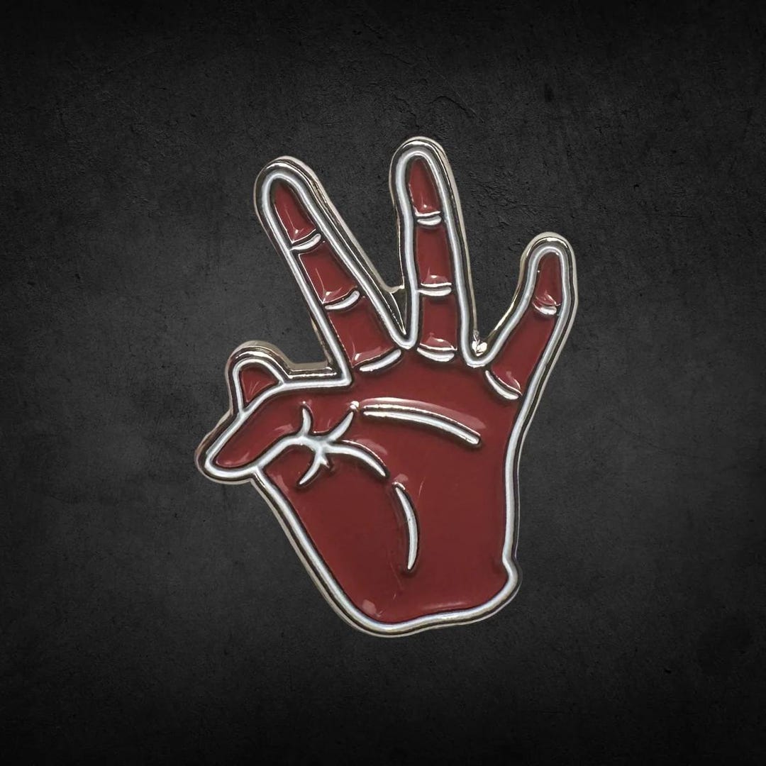 TWU Pioneer Pride Lapel Pin - Hand Sign Lapel Pin, White Enamel Pin ...