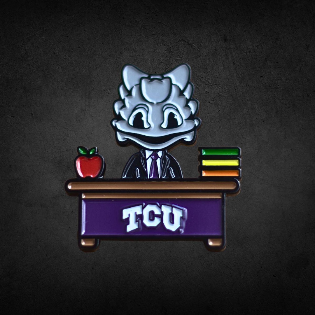 TCU Teacher Lapel Pin – Superfrog Enamel Pin – Teacher Appreciation ...