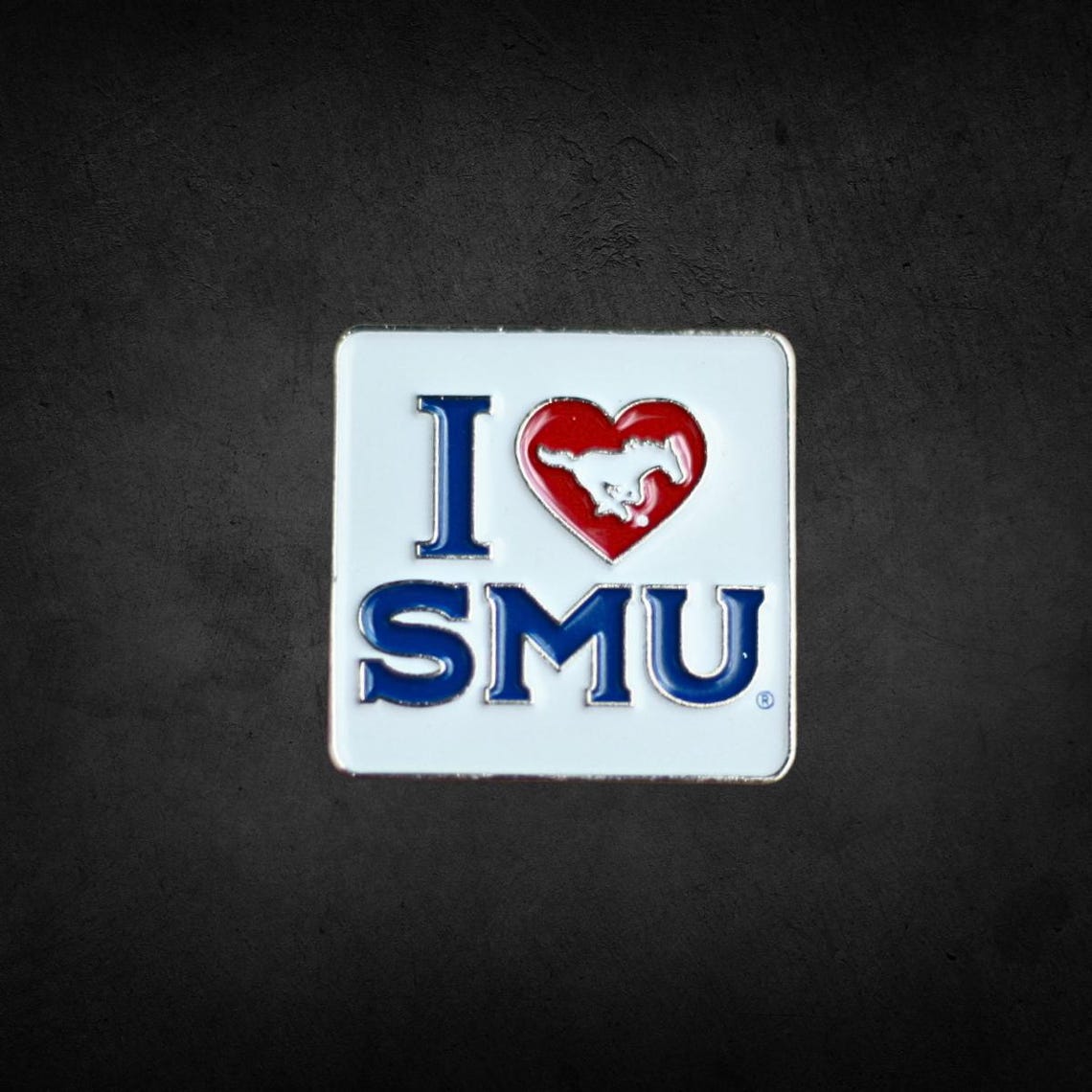 I Love SMU Lapel Pin - School Spirit Pin, Unique Lapel Pin, SMU Enamel ...