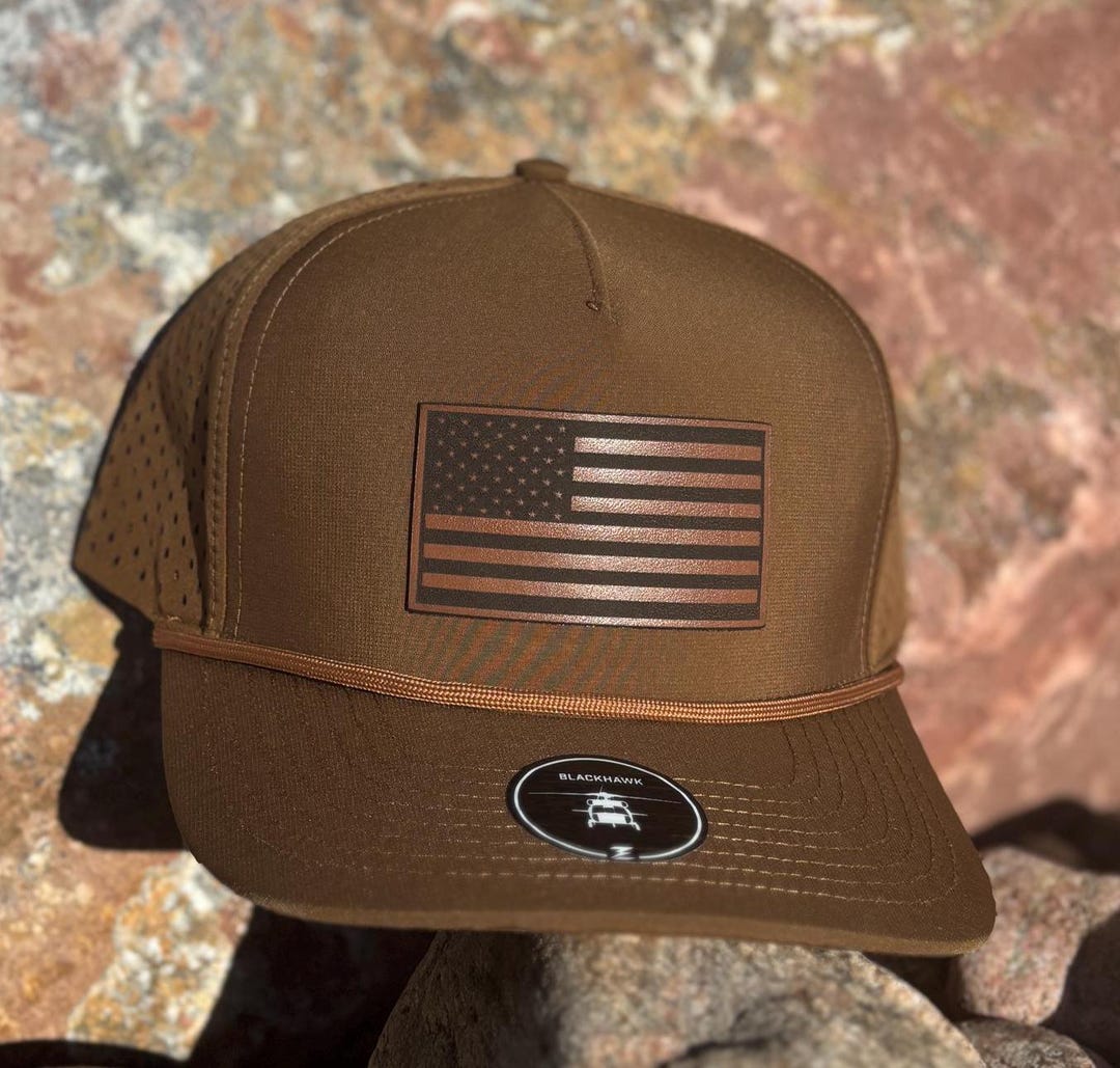 Blackhawk Zapped Classic Hat | Coyote Brown Snapback Rope Trucker ...