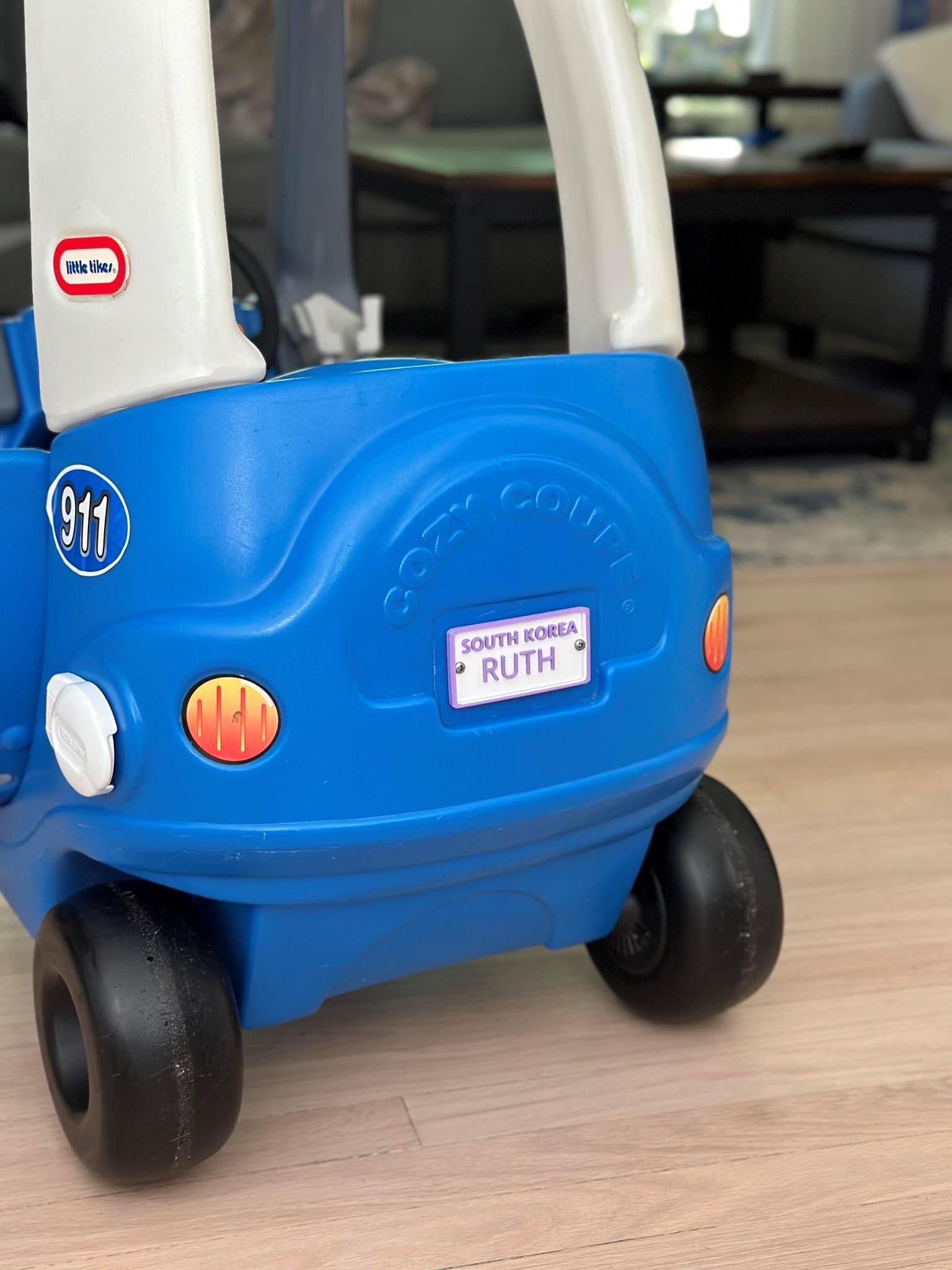 Custom License Plate for Little Tikes Cozy Coupe - Etsy