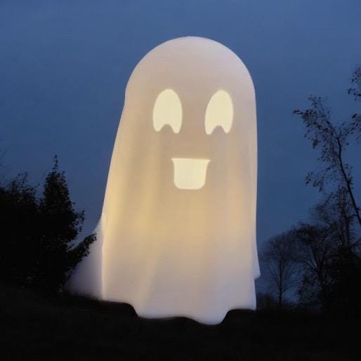 Spooky Ghost Trio With Tea Lights - Etsy