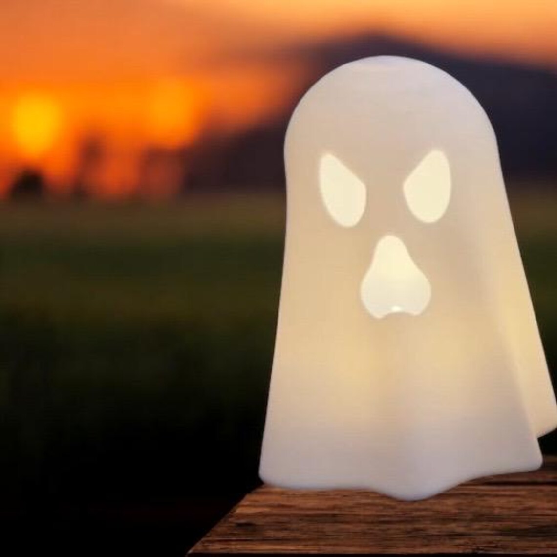 Spooky Ghost Trio With Tea Lights - Etsy