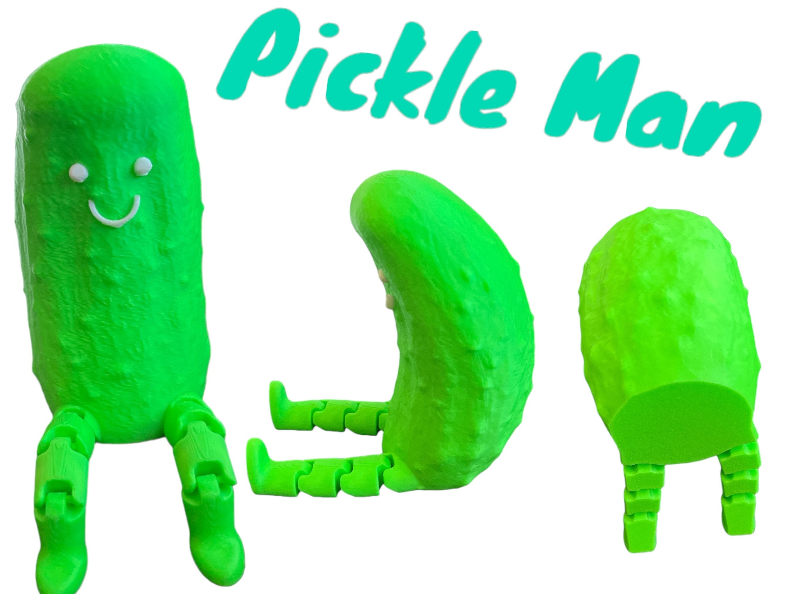 3D Printed Pickle Man - Etsy