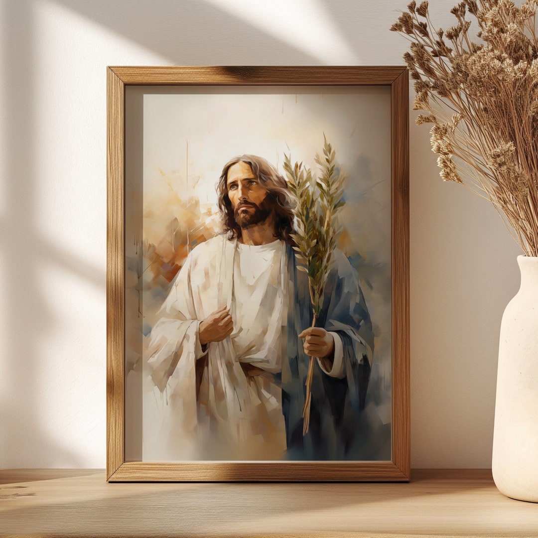 Olive Branch | Digital Print | Jesus Wall Art | Bible Art | Christian ...