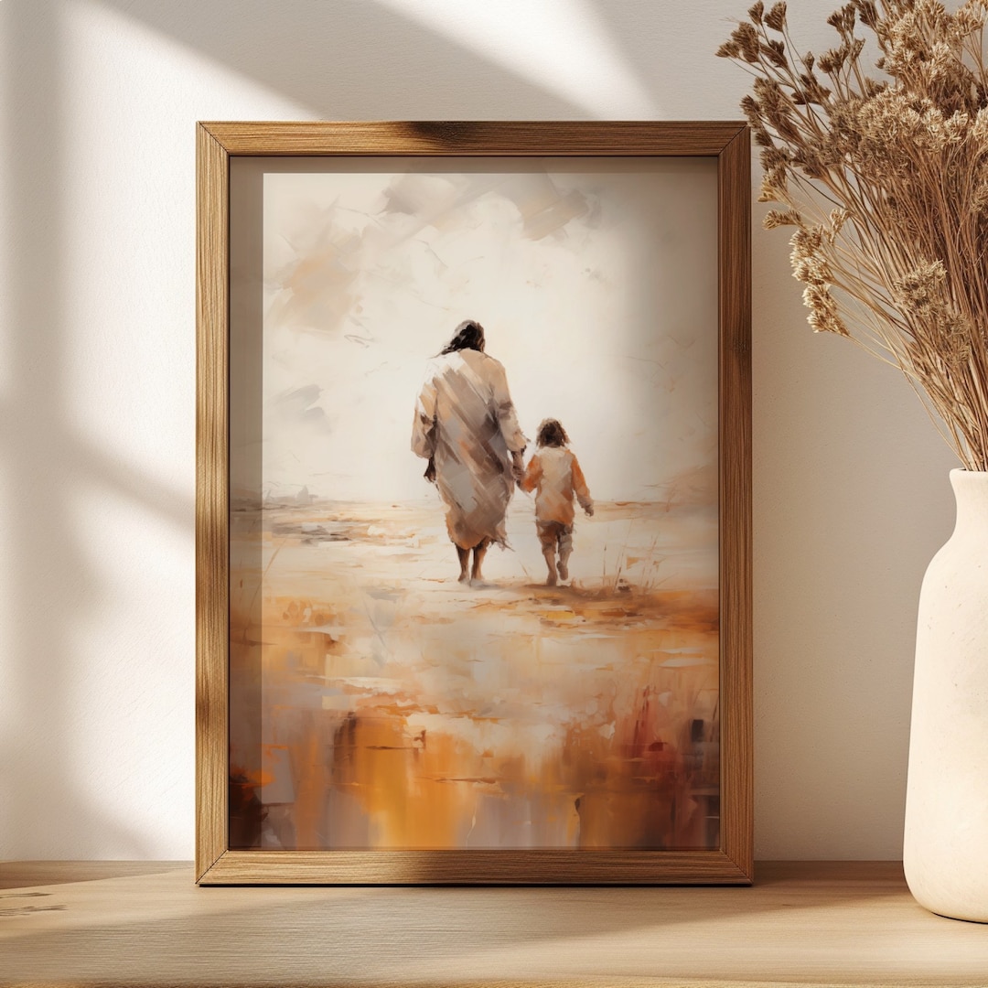 Walk With Me | Digital Download | Jesus Christ Walking With Children ...