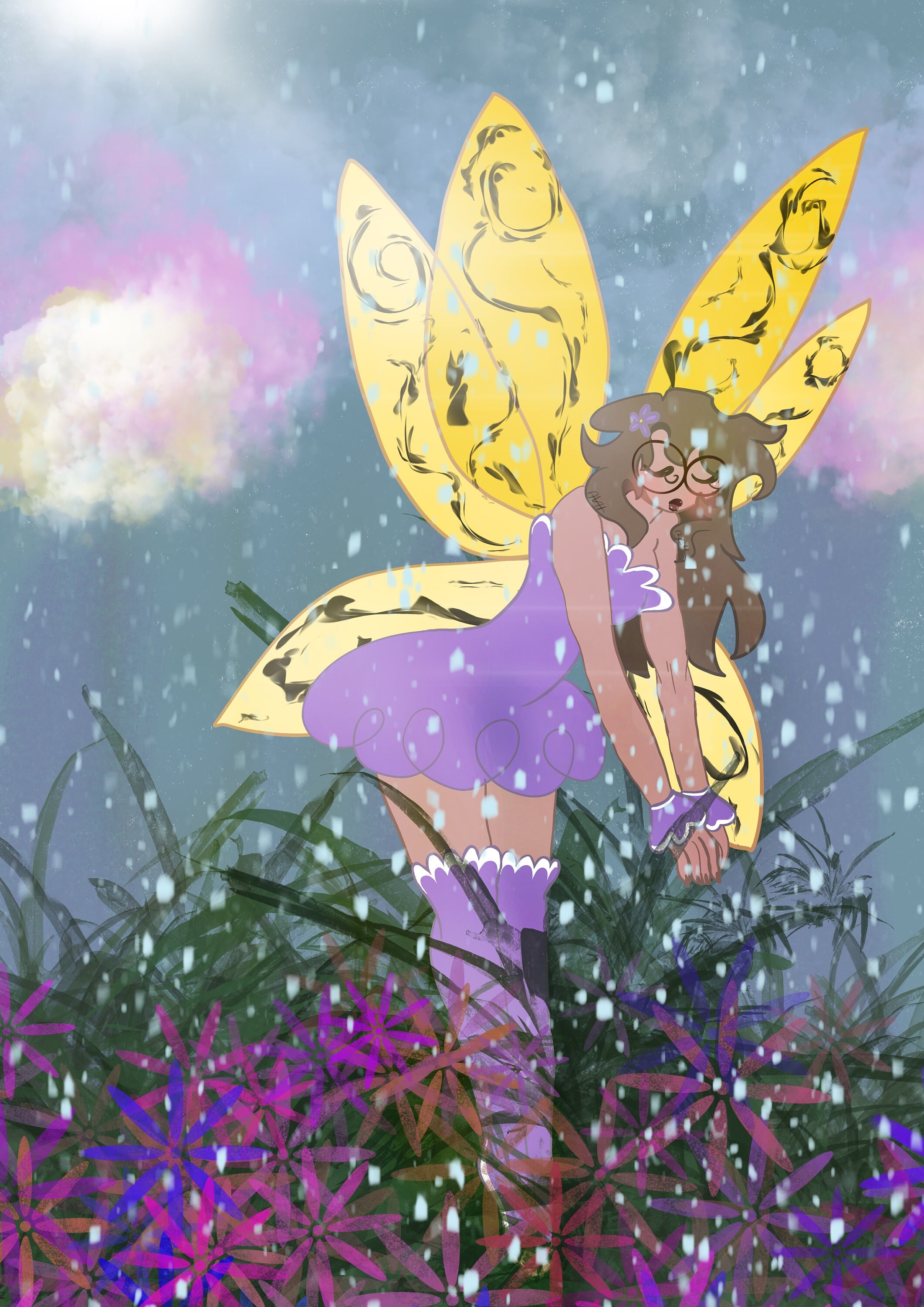 Digital Commission Art Half Body With Background Oc's Fanart Portrait ...