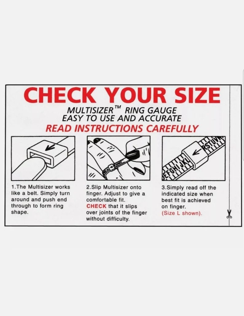 UK Ring Sizer Adjustable Ring Gauge Ring Size Guider Ring Size Tool ...