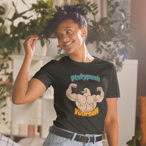 Platypus Fitness Motivation Shirt, Bodybuilding Swole Animal Humor T ...