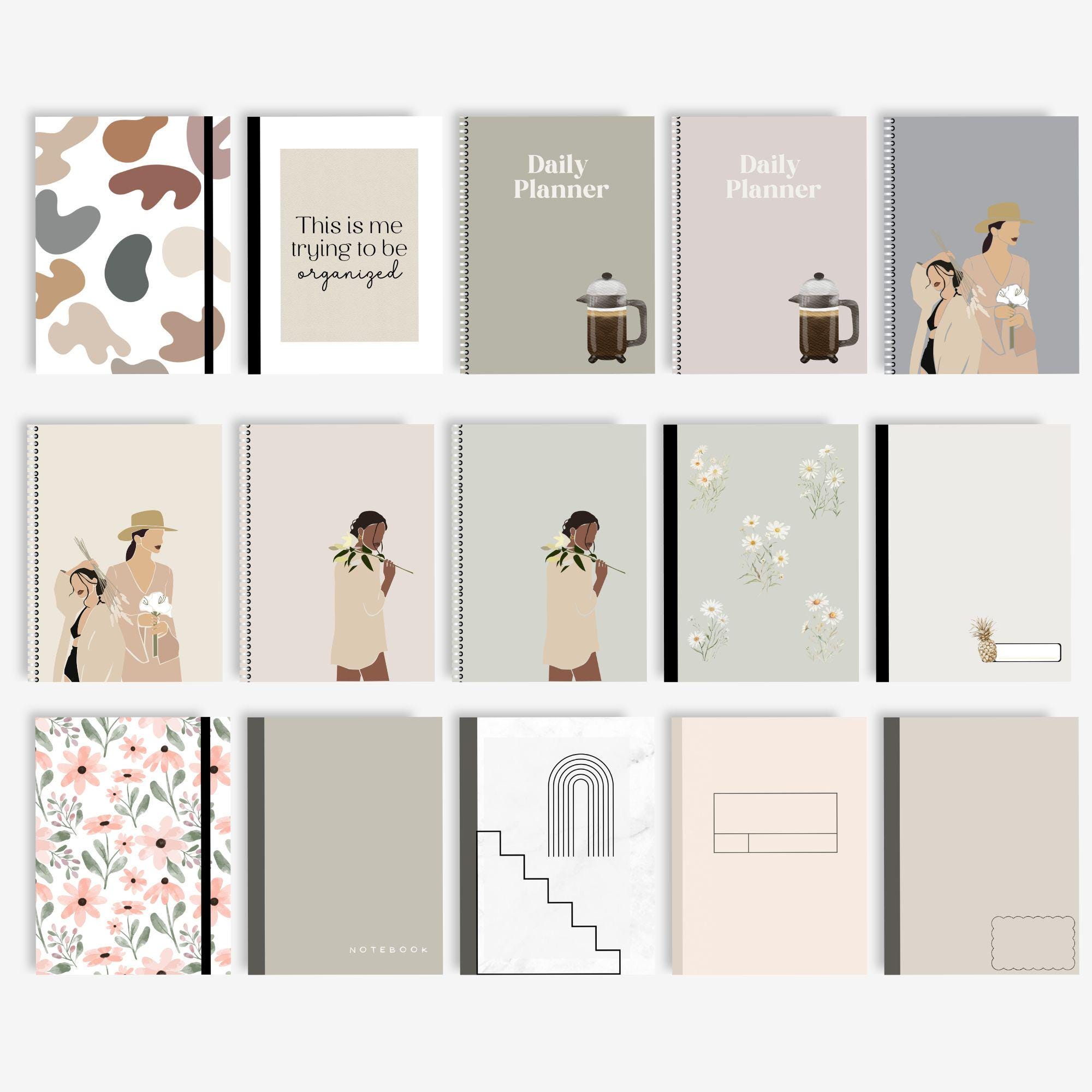 150+ Goodnotes Covers, Digital Notebook Cover, Aesthetic Notebook Cover ...