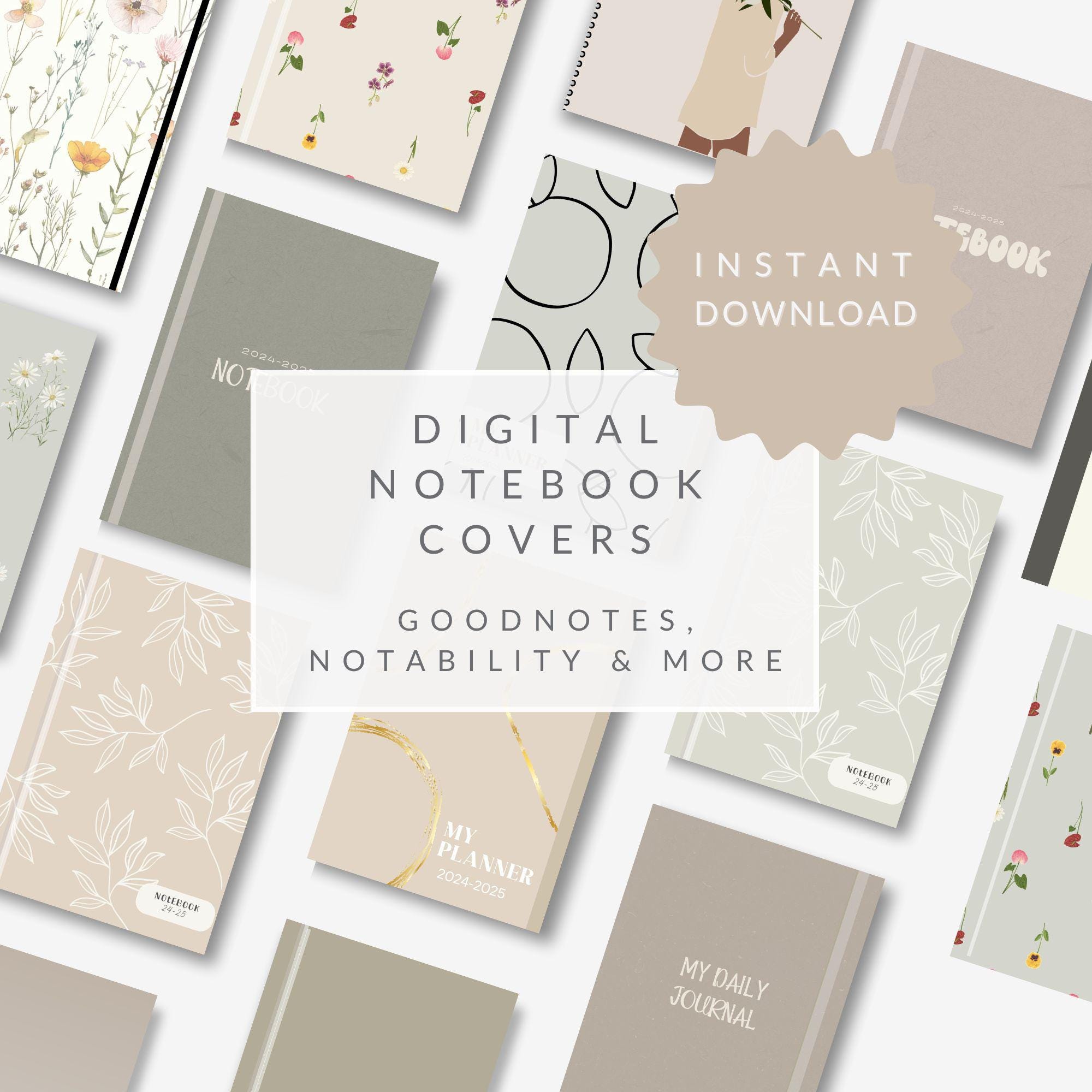150+ Goodnotes Covers, Digital Notebook Cover, Aesthetic Notebook Cover ...