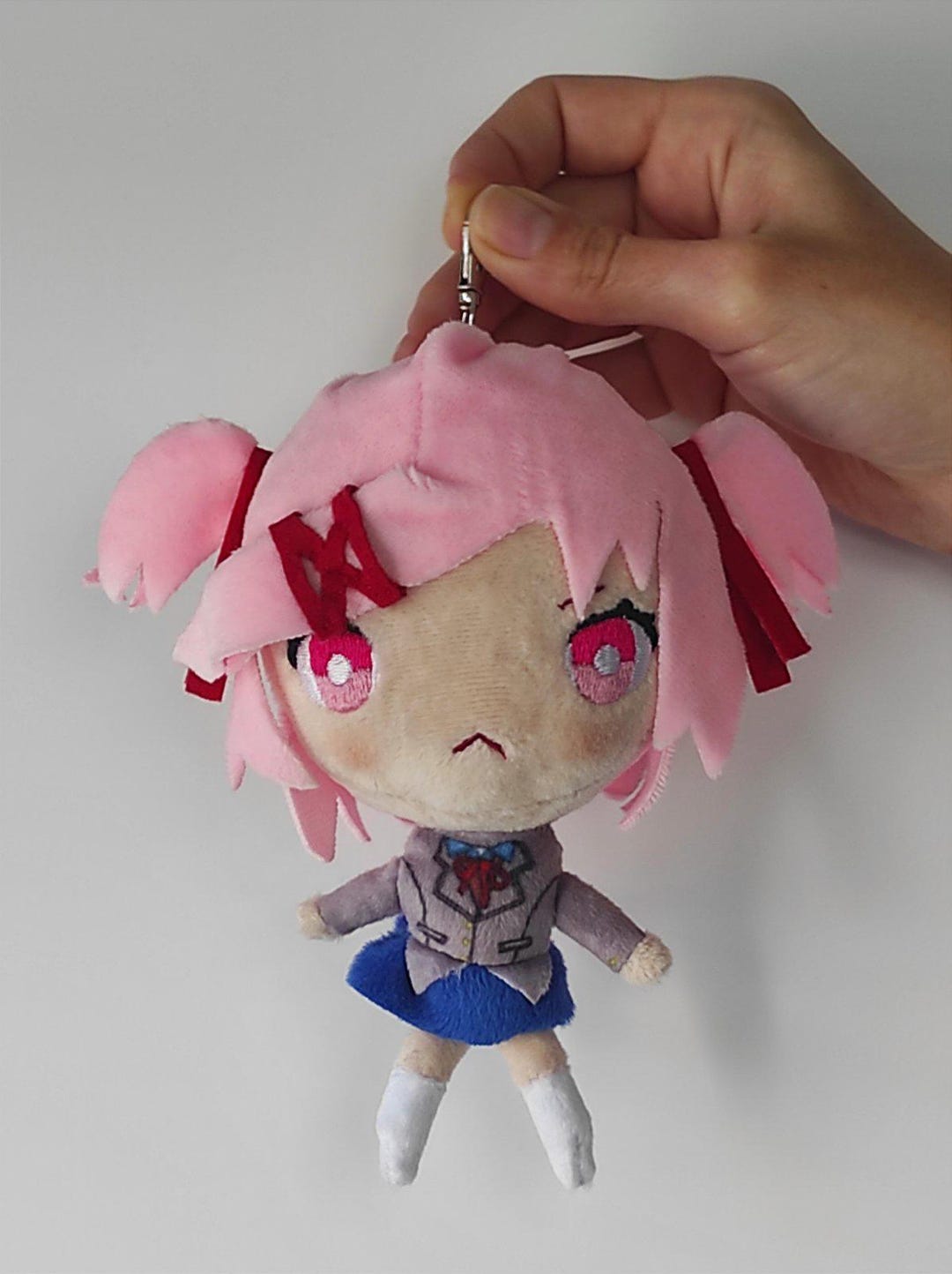 Natsuki DDLC Plush Keychain - Etsy