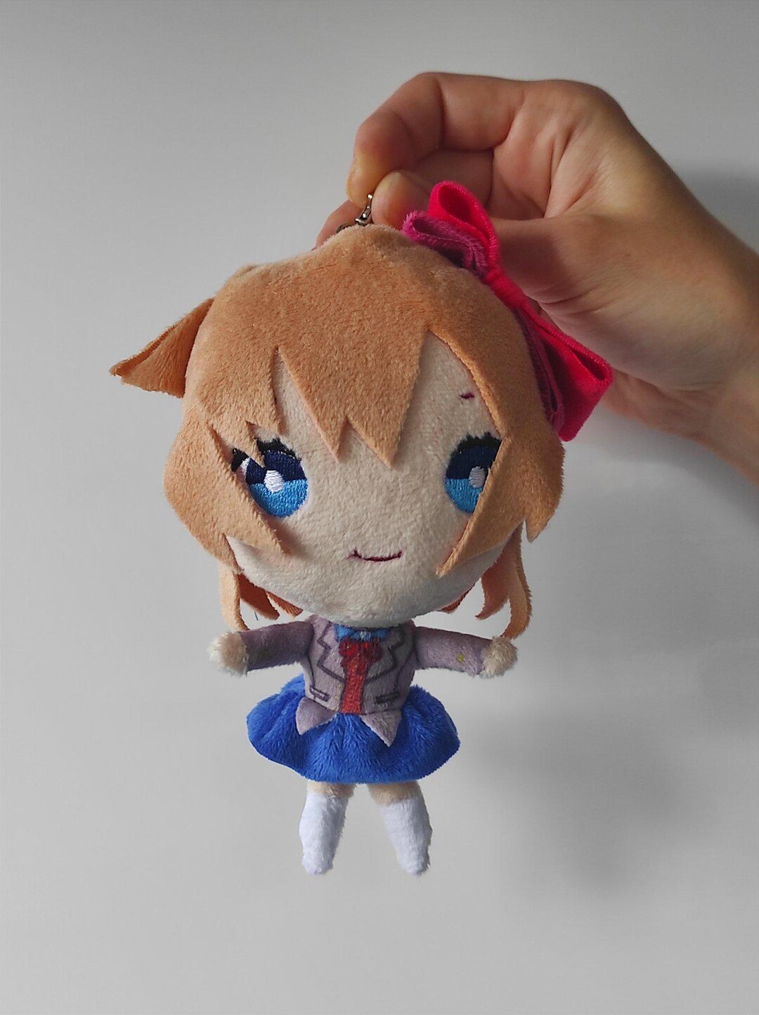 Sayori DDLC Plush Keychain - Etsy