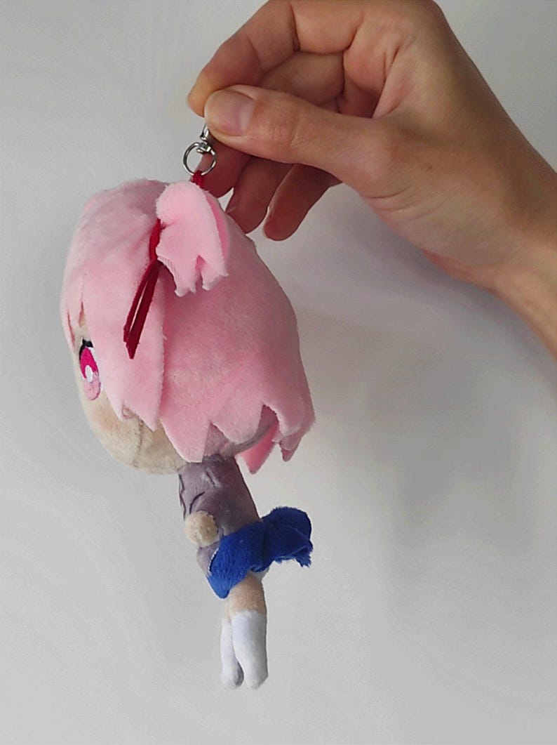 Natsuki DDLC Plush Keychain - Etsy