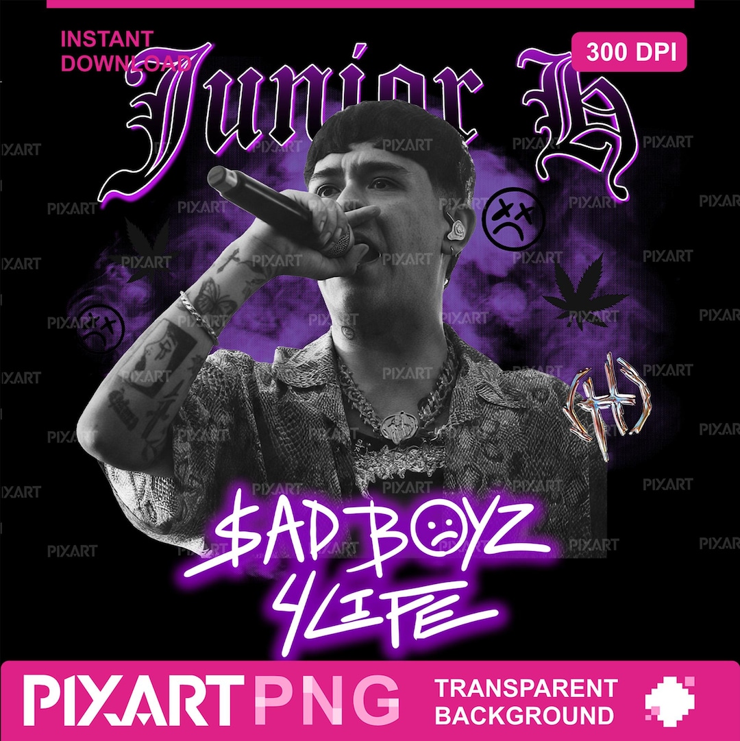 Junior H and Sad Boyz 4 Life PNG File, Mochila Junior H Digital ...