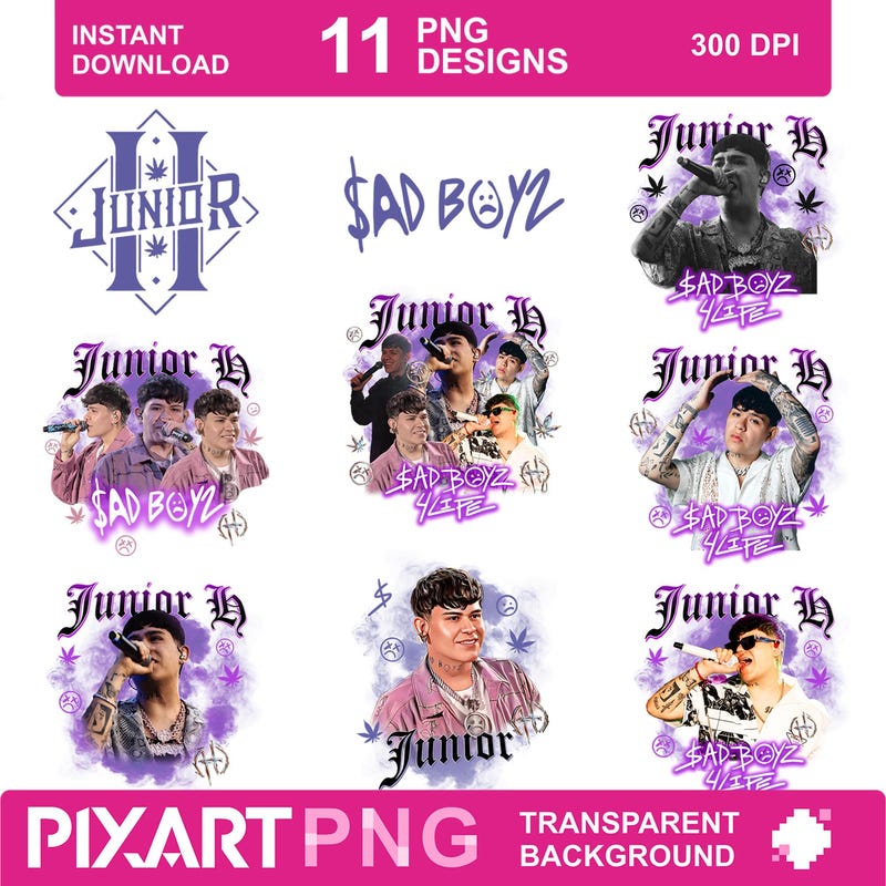 Sad boyz junior h png - Etsy México