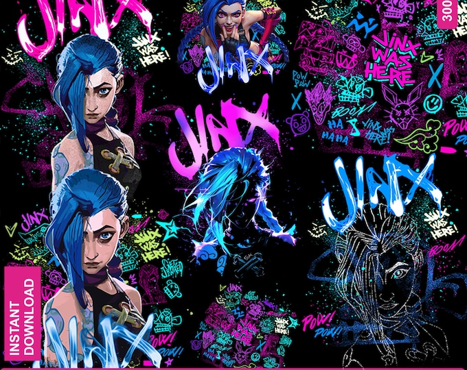 Jinx Graffiti SVG Bundle | Arcane-inspired Digital Download | Jinx Was ...