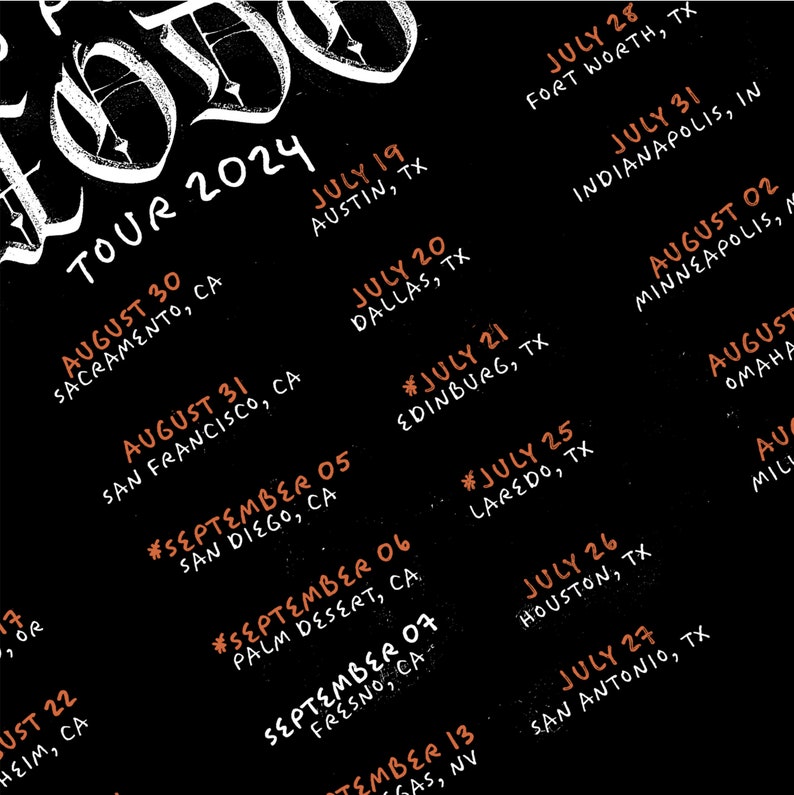 Peso Pluma Exodo Tour 2024 Shirt PNG, Peso Pluma 2024 Concert Fan Png ...