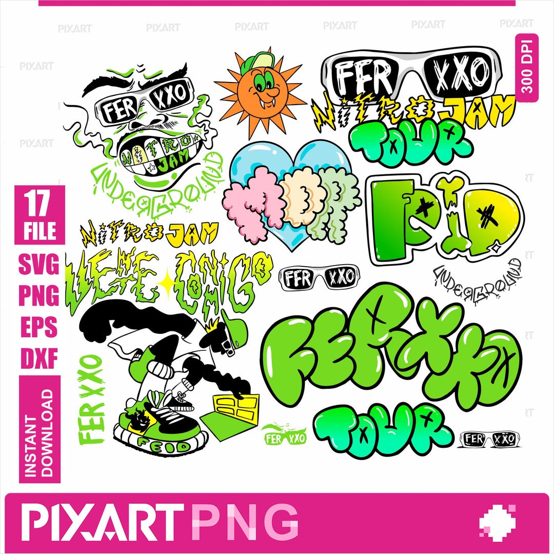 Feid El Ferxxo SVG PNG: Ferxxocalipsis Tour Designs (digital Download ...