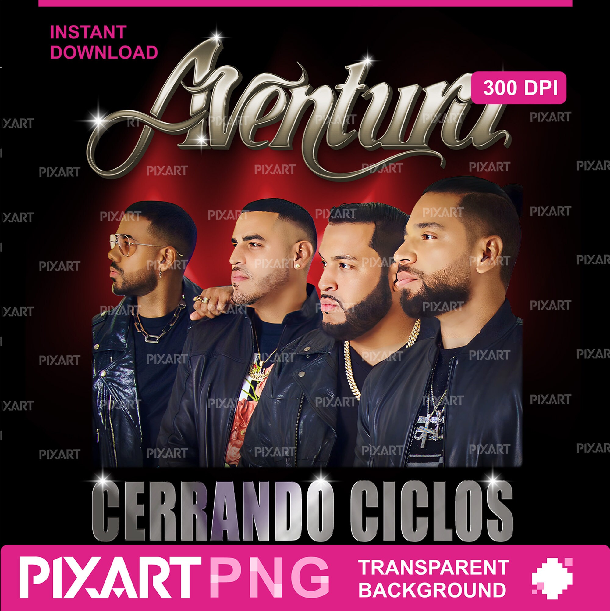 Aventura Last Tour 2024 Png Sublimation Design PNG, Cerrando Ciclos ...