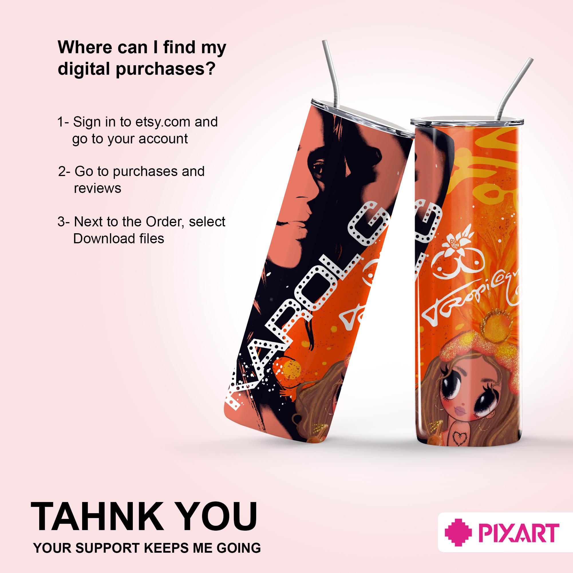 Karol G Tumbler Wrap: Tropicoqueta Design PNG (digital Download) - Etsy