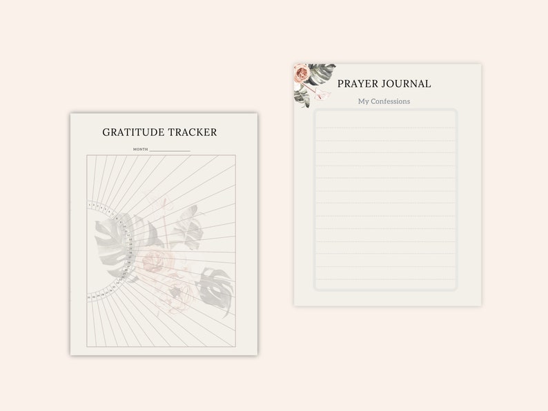 Fall Prayer Journal Digital Printable Planner Template Guide for ...