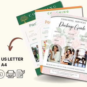 Luxury Luxe Coaching Service Fees Guide Digital Elegant Editable Canva ...