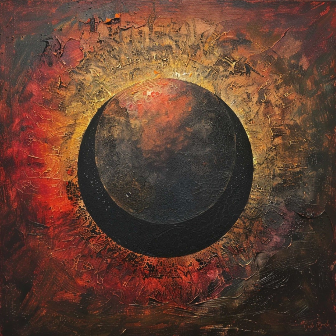 2024 Total Solar Eclipse of the Sun No 3 of 3, Commemorative Art ...