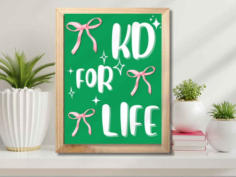 KAPPA DELTA Sorority Wall Art Sorority Poster Rush Week Greek Life KD ...