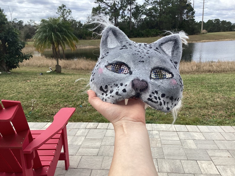 Snow Leopard Therian Mask (made to Order) LIMITED TIME SALE - Etsy