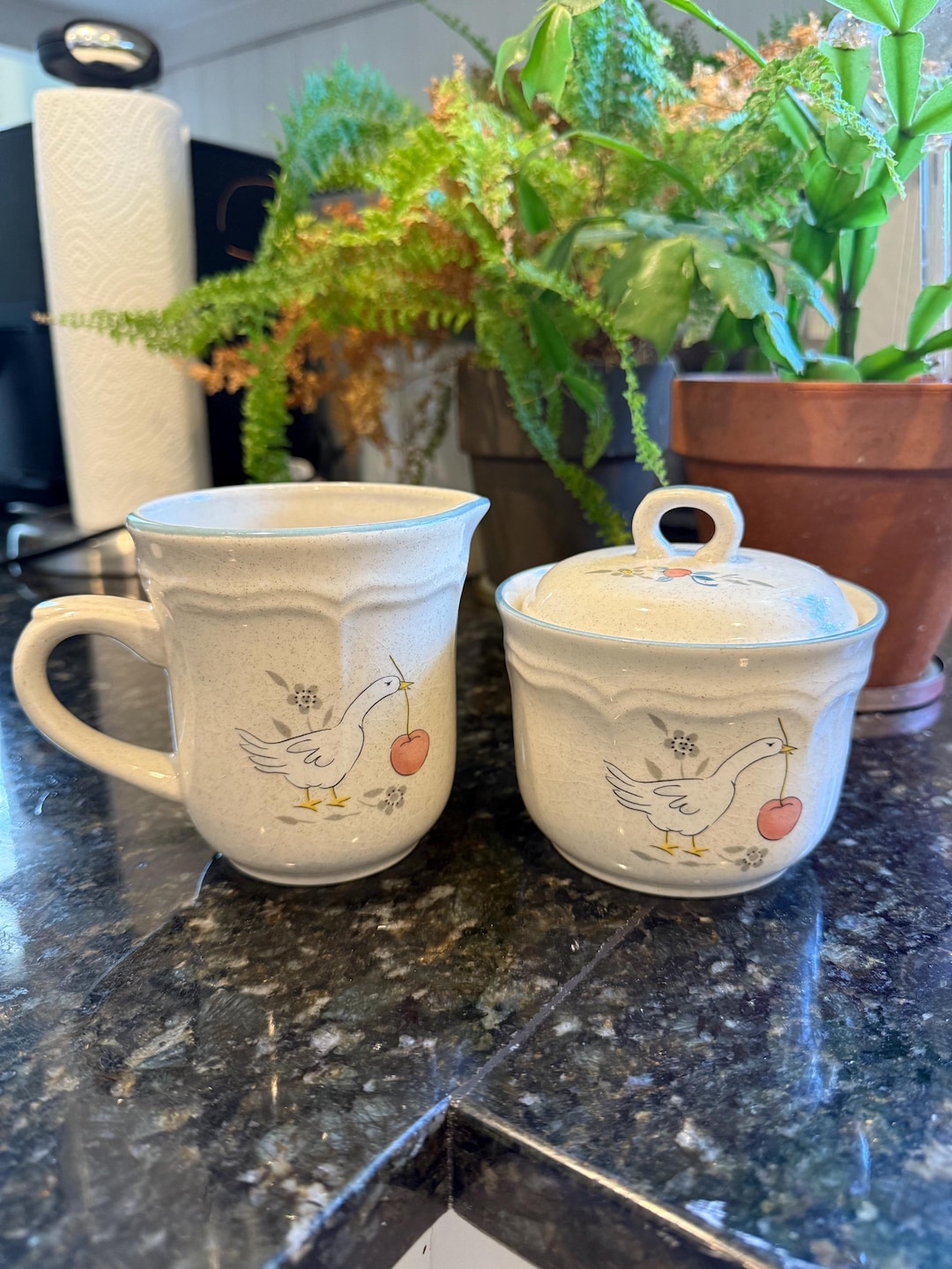 Silly Little Goose Cream and Sugar Set - Etsy