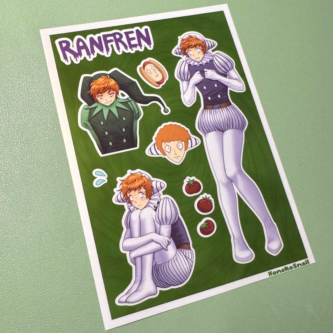 Ranfren Sticker Sheet Luther Von Ivory 5x7 Laminated Uv Resistant Etsy