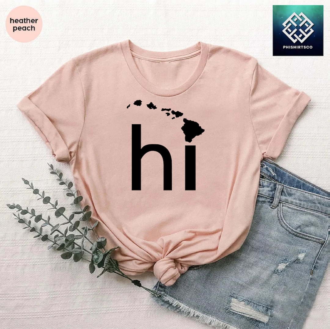 Hawaii Shirt, HI Shirt,hawaiian Shirt, Hawaii Vacation Shirt,aloha T ...