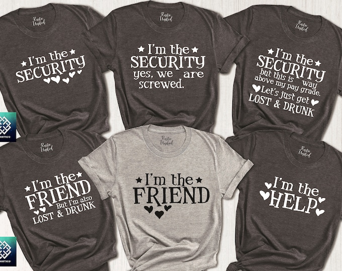 Funny Friend Shirts,custom Group Shirt,friends Matching Shirt, Girls ...
