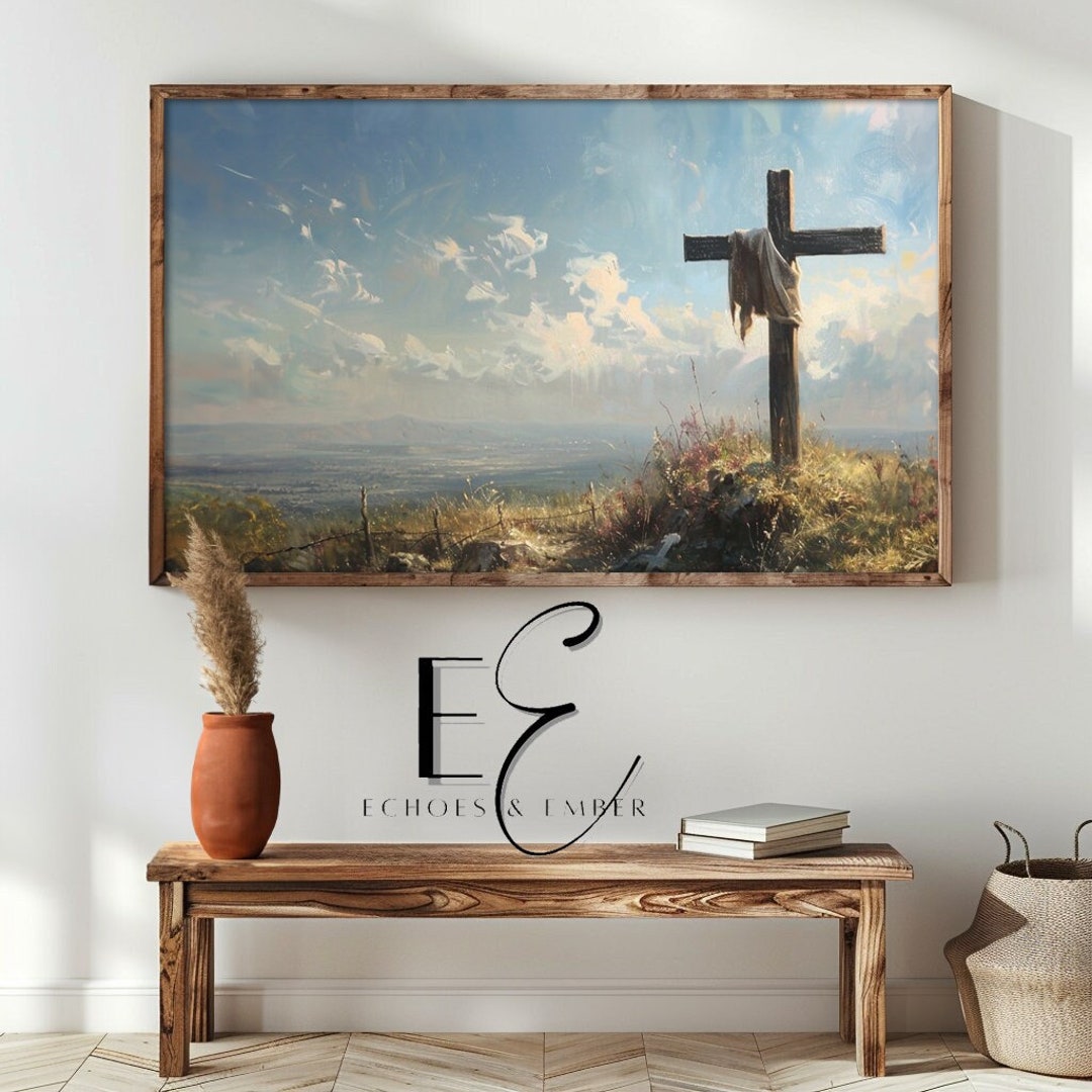 Easter Jesus Resurrection Frame TV Art,he is Risen. Christian Decor ...