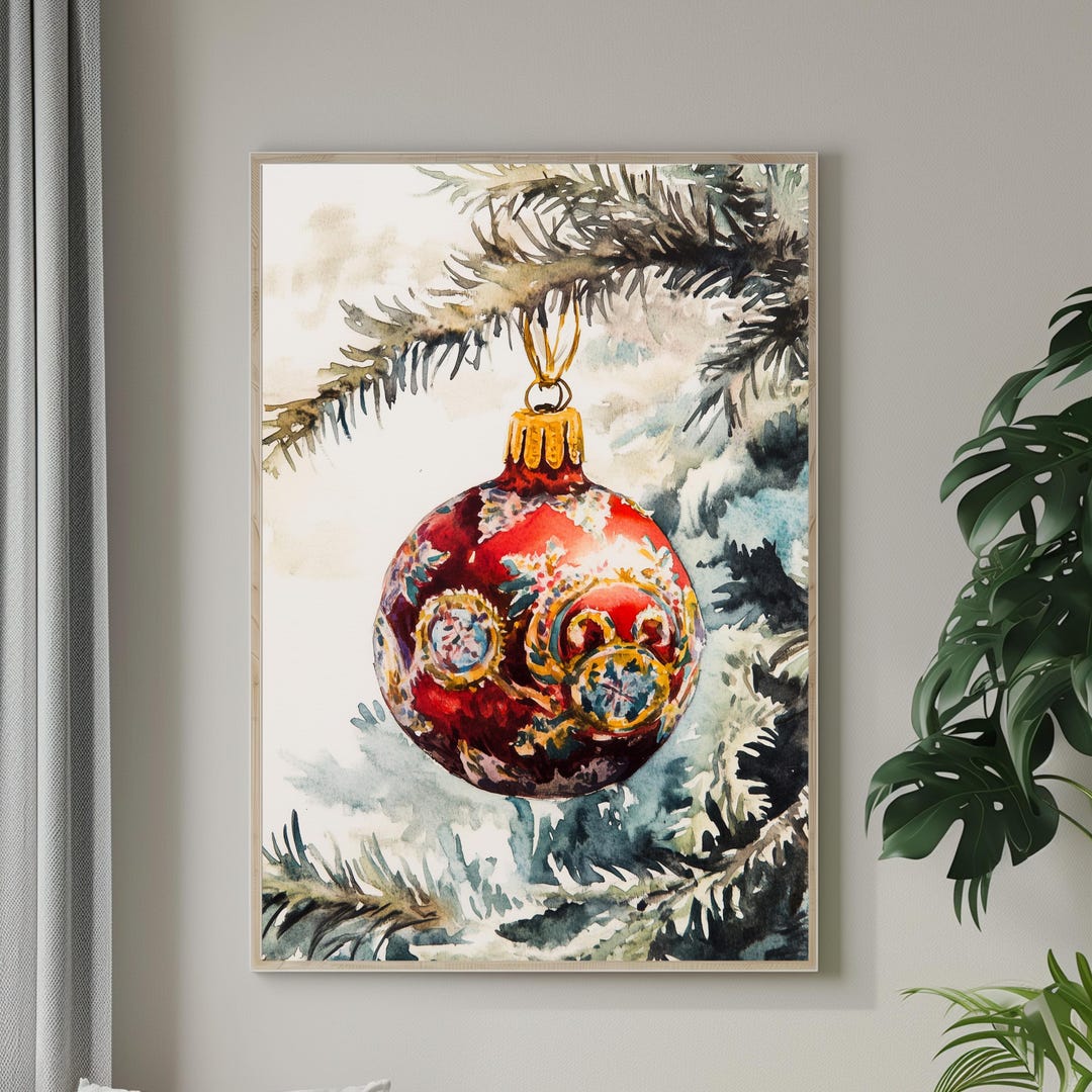 Christmas Decoration Art Ball Printable Design | 707a - Etsy