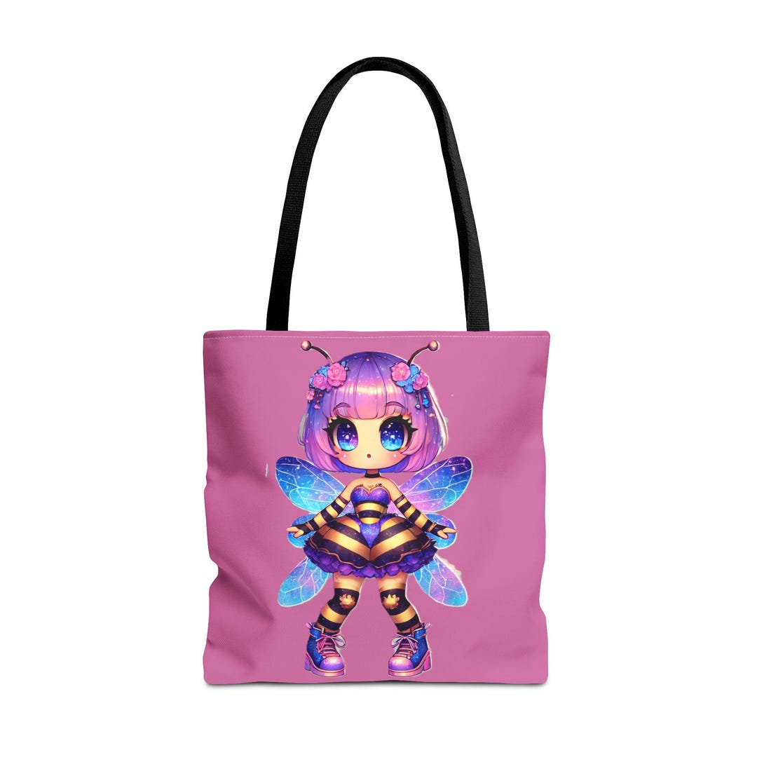 Kawaii Pastel Tote, Fairycore Chibi Aesthetic Bee Shoulder Bag - Etsy