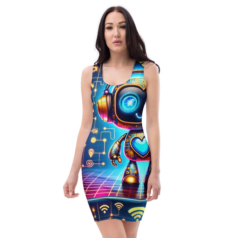 Robot Dress - Etsy